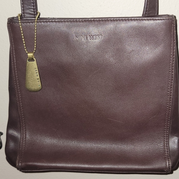 Nine West | Bags | Vintage Nine West Brown Leather Crossbody | Poshmark